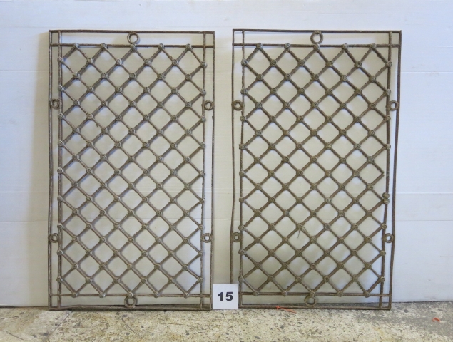 Antique Wrought Iron Window Grates - Antiques Direct Worldwide ...
