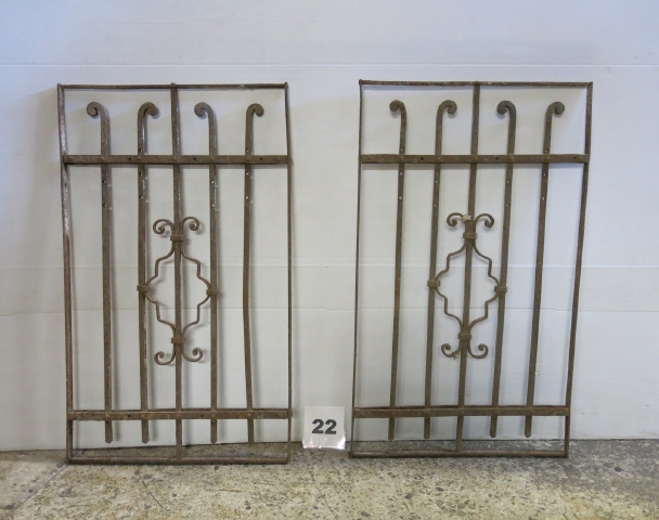 Antique Wrought Iron Window Grates - Antiques Direct Worldwide ...