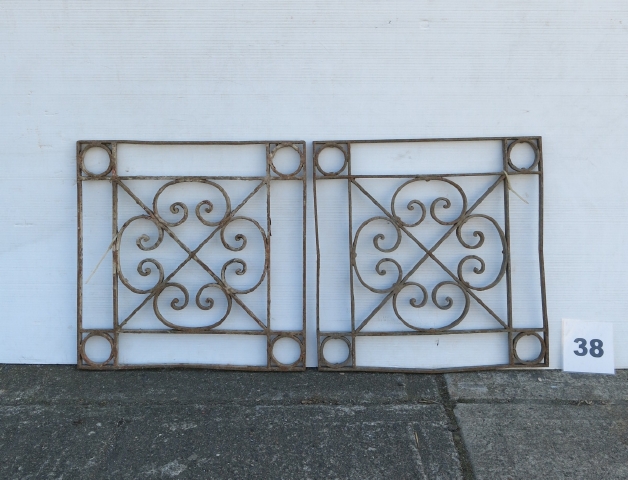 Antique Wrought Iron Window Grates - Antiques Direct Worldwide ...