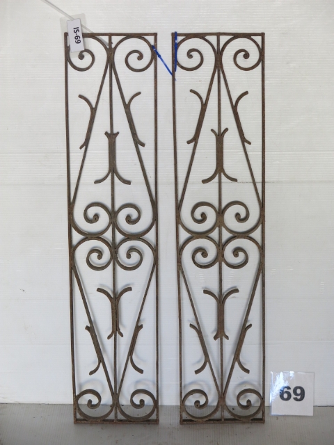 Antique Wrought Iron Window Grates - Antiques Direct Worldwide ...